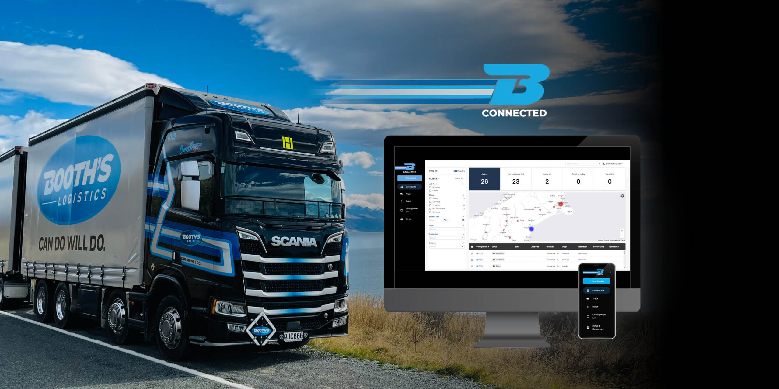 Introducing B CONNECTED | Booth's Logistics